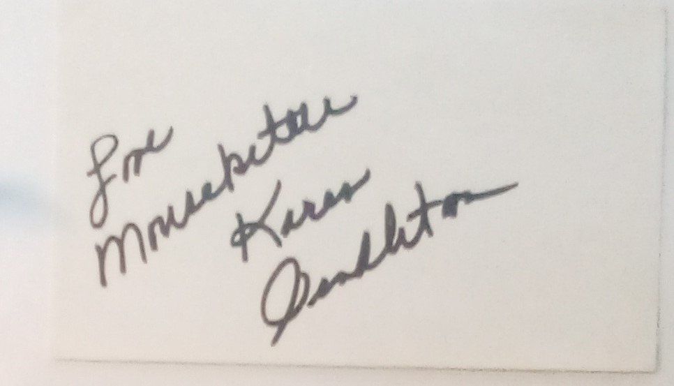 Karen Pendleton 1946-2019 Autogramm signiert Karte 7x10cm (Gebraucht ...