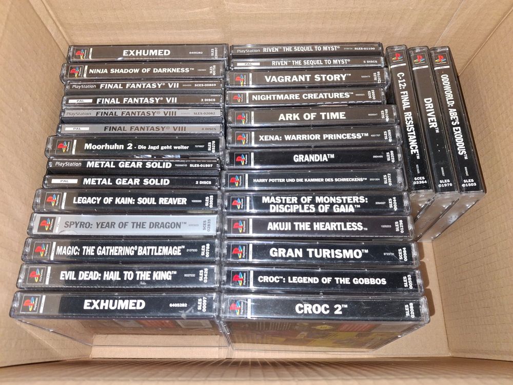 26 Playstation 1 Spiele - Alle Komplett - Ganze PS1 Sammlung (Gebraucht ...