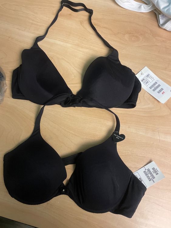 2 neue H&M Halterneck BHs Gr.80B (Neu (gemäss Beschreibung)) in Obergerlafingen für CHF 7.9 ...