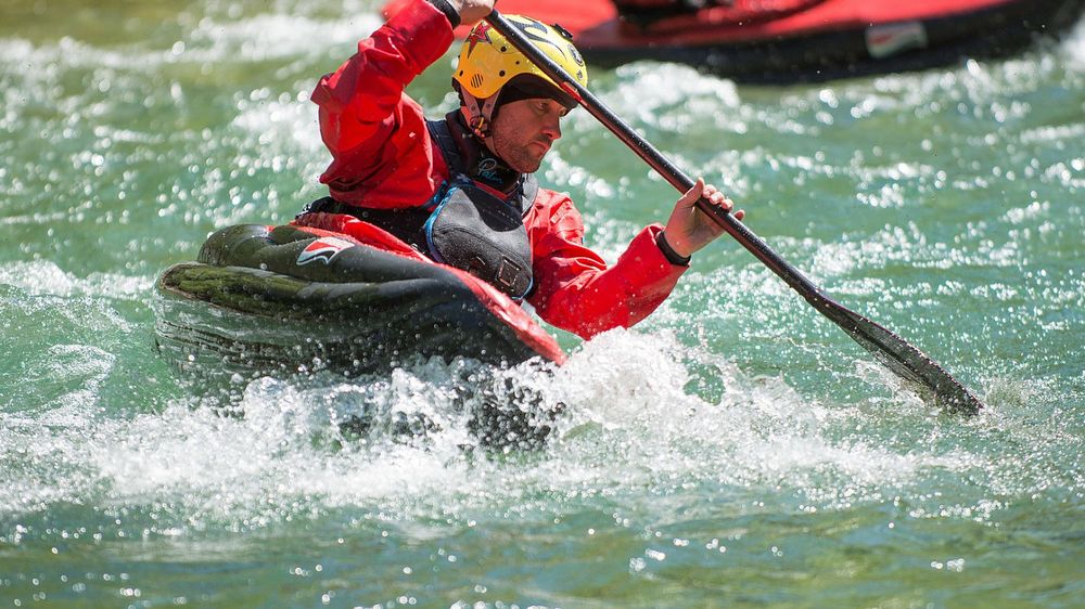 Grabner HYPE aufblasbares Wildwasserkayak & Super FUN-boot (Gebraucht) in Speicherschwendi für ...