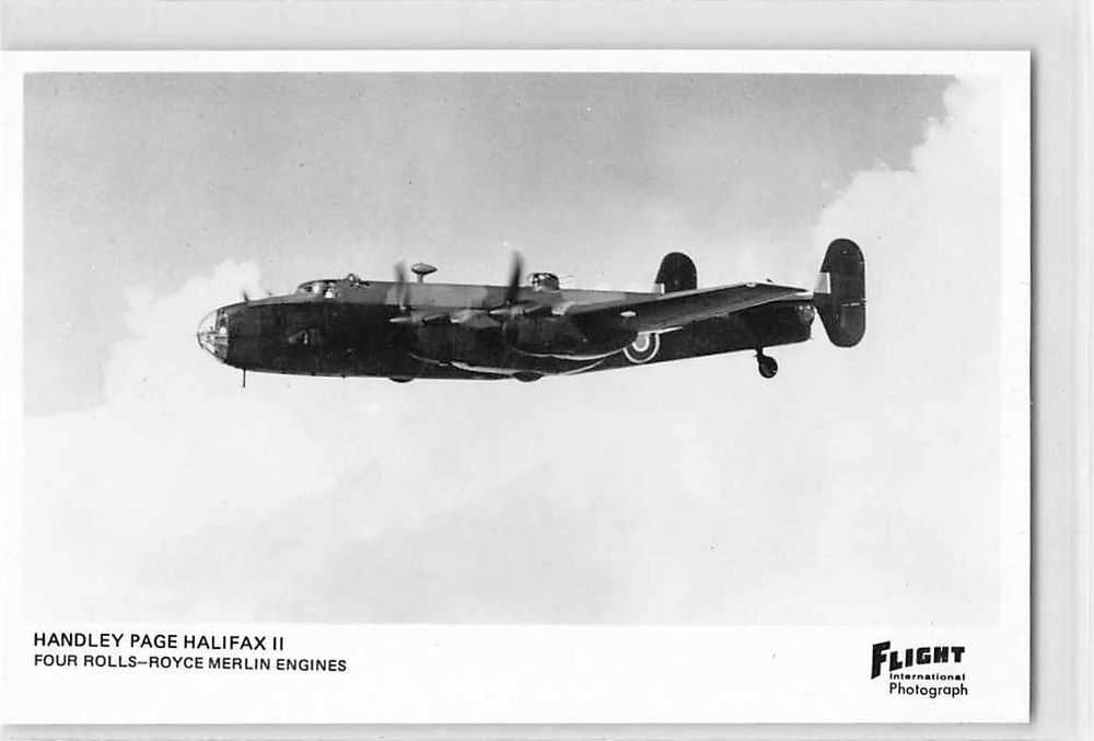 Schöne Ansichtkarte Aviatik HANDLEY PAGE HALIFAX II (Gebraucht) in ...