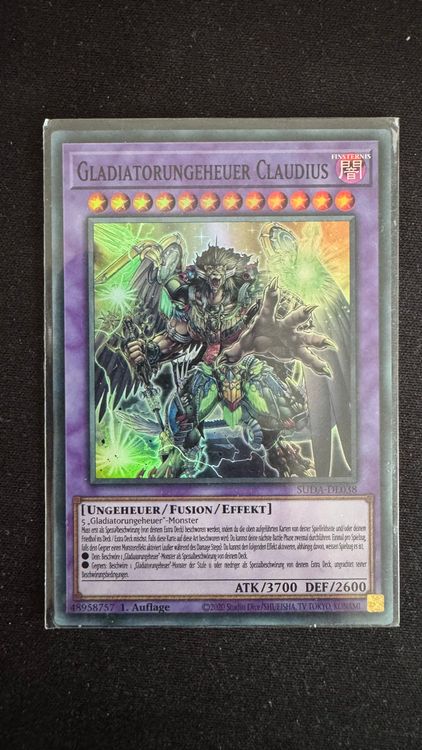 Yu-Gi-Oh - Gladiatorungeheuer Claudius SUDA-DE038 | Kaufen auf Ricardo