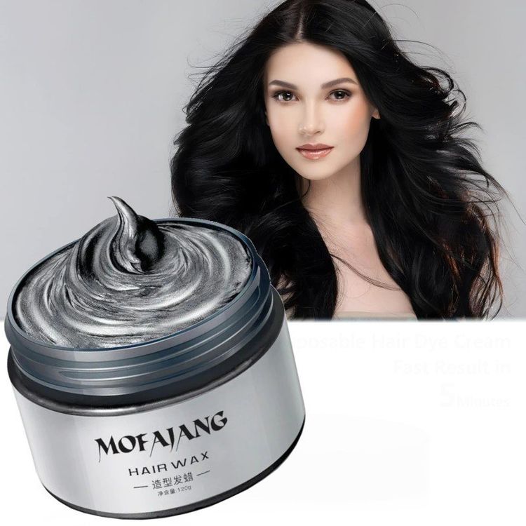 Schwarz Temporäre Haarfarbe 120g Wachs Styling Party (Neu und ...
