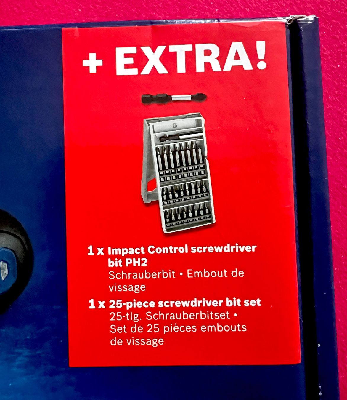 BOSCH Akkuschrauber GO PROFI + 25 teiliges BIT-Set + Koffer (Neu und ...