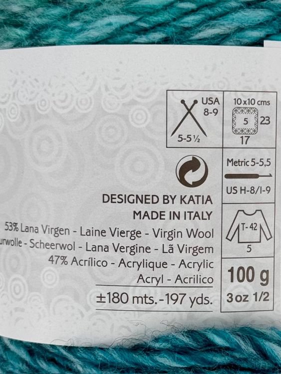 Strickwolle 2 Knäuel 200g Katia Azteca Degragè Farbverlauf | Kaufen auf ...