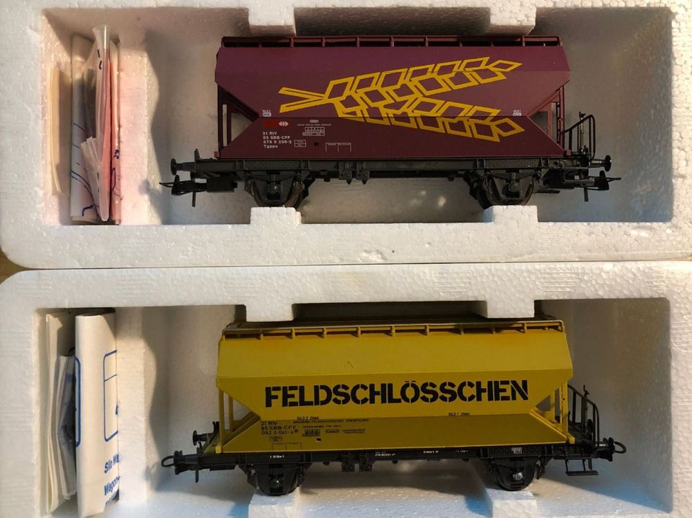 Roco H0 DC, 2 Schüttgutwagen der SBB (Gebraucht) in Herisau für CHF 18 – mit Lieferung auf ...