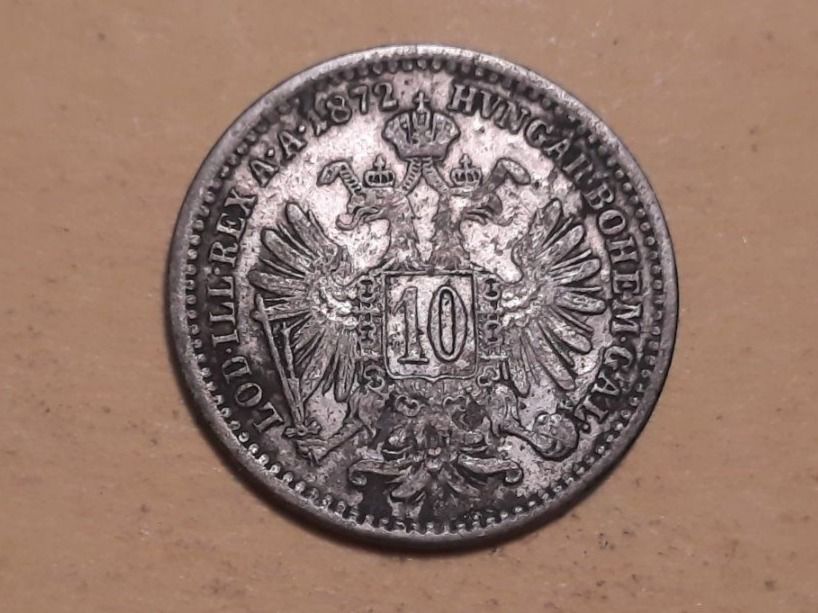 Österreich 10 Kreuzer 1872 Billon Silber (Gebraucht) in für CHF 4 – mit ...