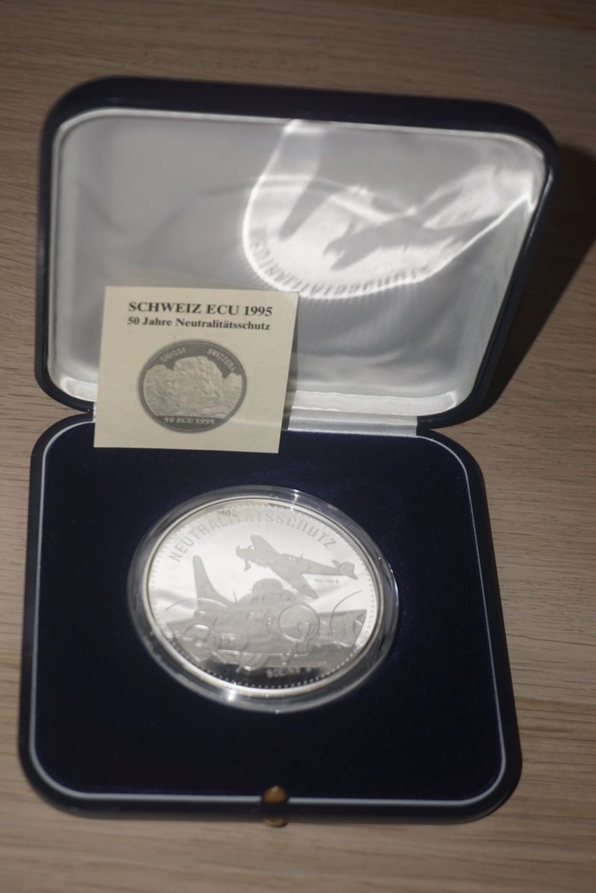 Silbermünze 50 ECU .999 Silber 155.5 Gr , / 5 Unzen (Neu (gemäss ...