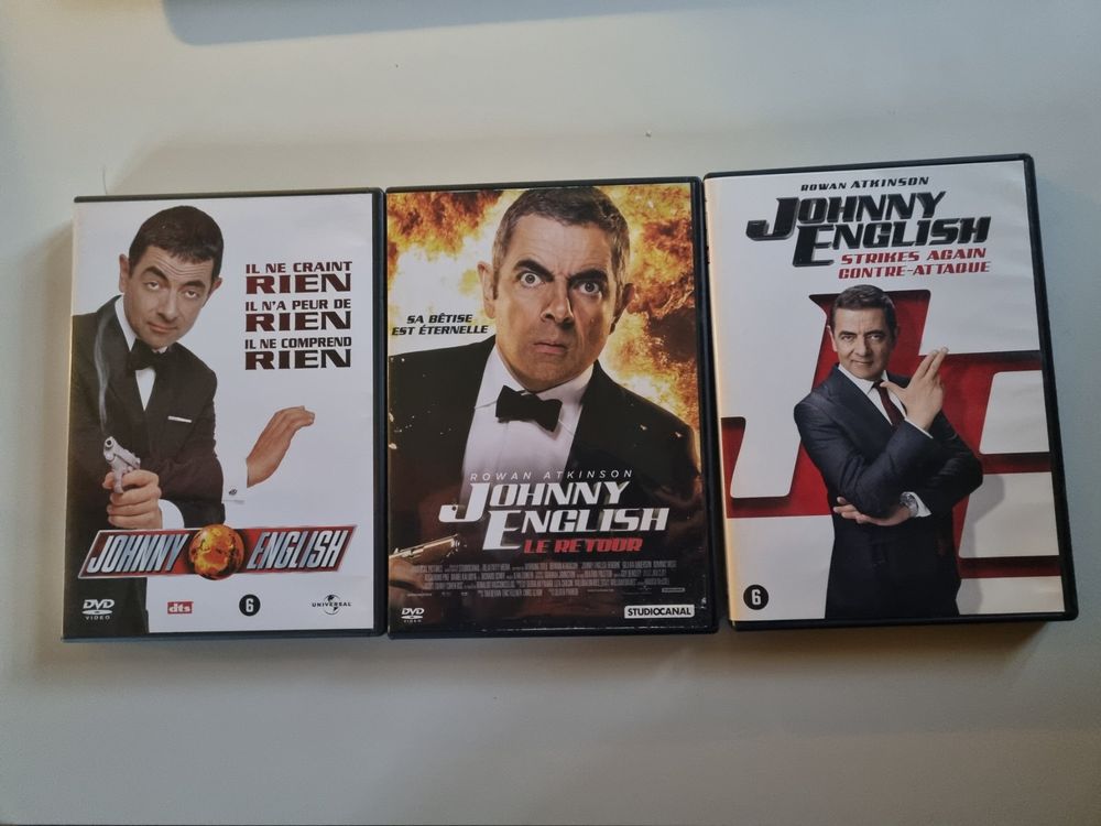 3 DVDs Johnny English, l'intégrale ! 😂👍, Rowan Atkinson (D'occasion) à ...