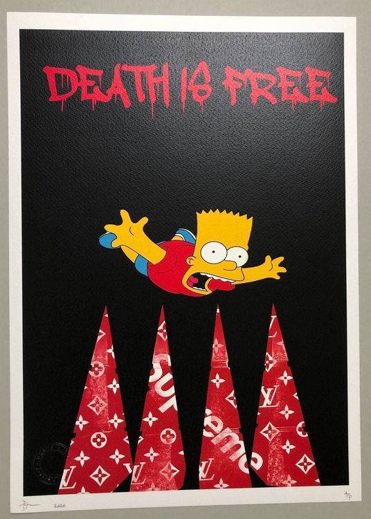 Death NYC: Flying Bart Simpson LARGE | Kaufen auf Ricardo