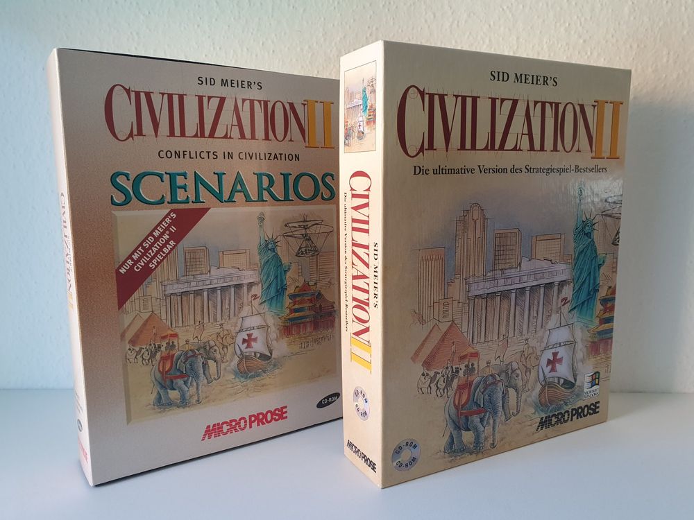 PC Game Civilization II + Scenarios 1994 Big Box Bundle (Gebraucht) in ...