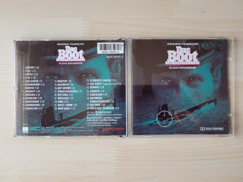 CD Soundtrack - Das Boot - The Director`s Cut, 1997 (Gebraucht) in Nebikon für CHF 0.5 – mit ...