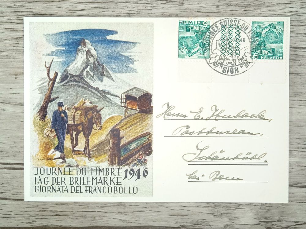 TR90 Carte Postale + Timbre Suisse 1946 | Kaufen auf Ricardo