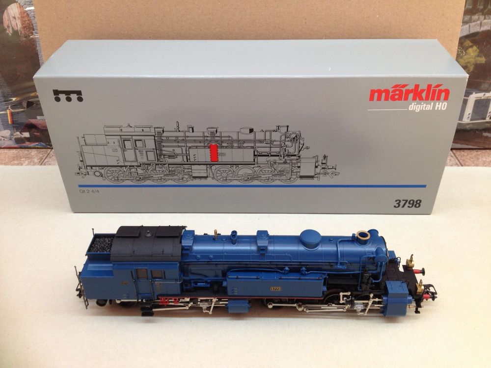 Märklin 3798 Gt 2 x 4/4 Bauart Mallet, blau, H0 WS Digital (Gebraucht ...