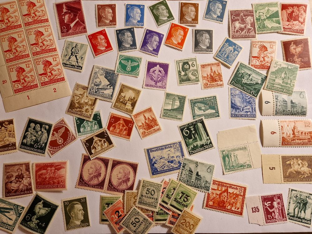 VIELE attraktive DR Briefmarken, Adolf Hitler, ungestempelt! (Neu ...