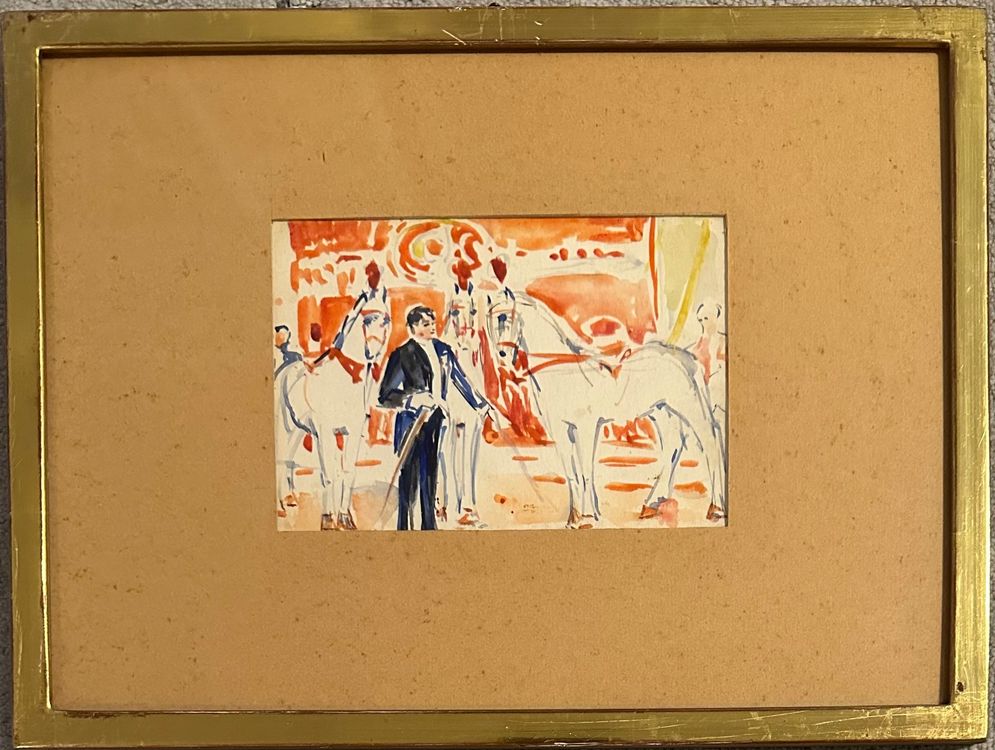 Hans Heinrich Orell (1872) Aquarell von Pferden (Gebraucht) in Root für CHF 29 – mit Lieferung ...