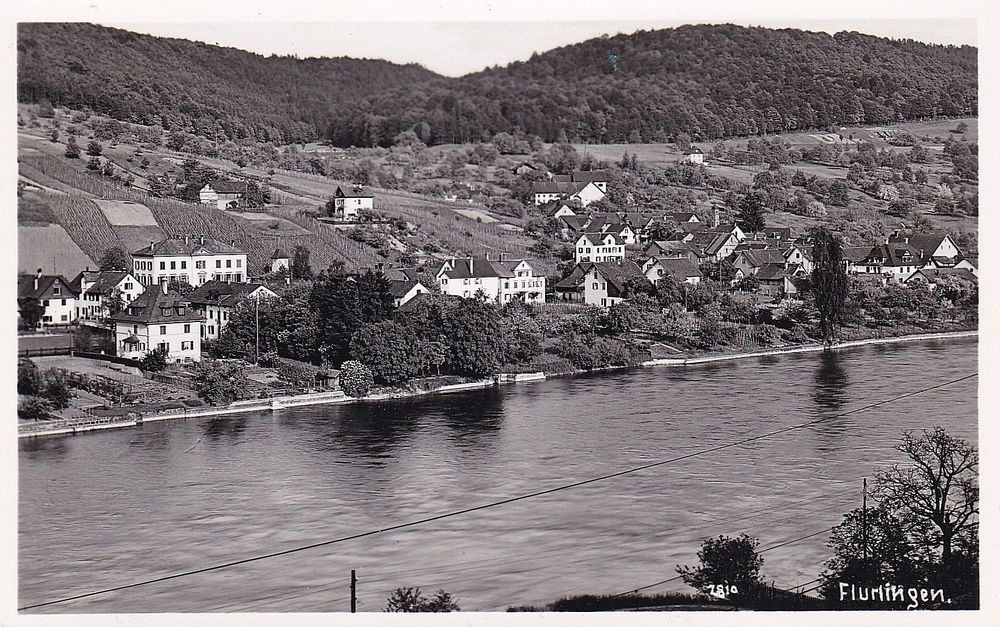 Flurlingen (Schaffhausen)am Rhein - Dorfansicht. 1939 | Kaufen auf Ricardo