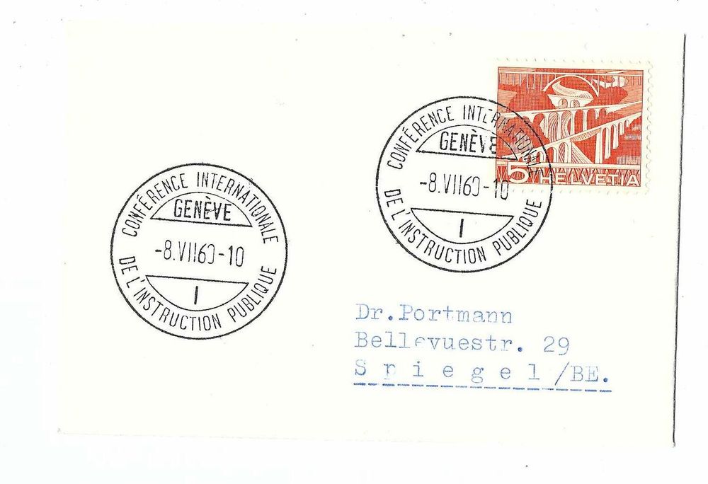 Conférence Instruction publique Genève 1960 w5 (D'occasion) à Aarau ...