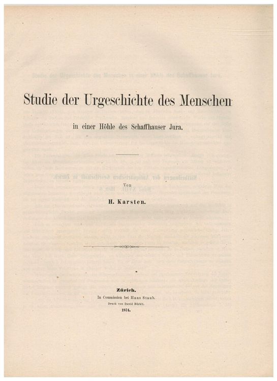Archäologie: Urgeschichte in Höhle des Schaffhauser Jura (Neu (gemäss ...
