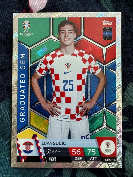EM 56 Topps Match Attax Euro 2024 Graduated Gem Luka Sucic | Kaufen auf ...
