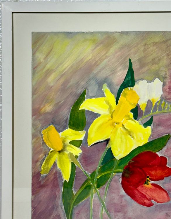 Stilleben Aquarell unleserlich Signiert | Kaufen auf Ricardo