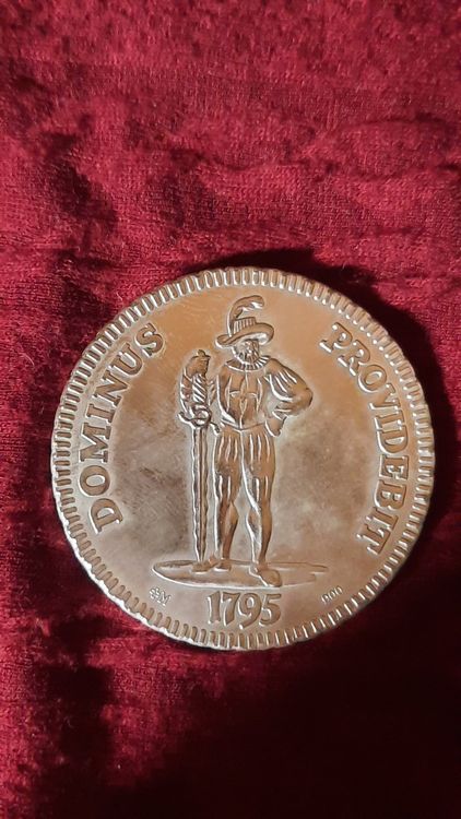 Silbermedaille "Dominus Providebit" Replica 1795. (Gebraucht) in ...