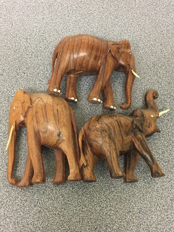 ELEFANTEN Trio Holz | Kaufen auf Ricardo