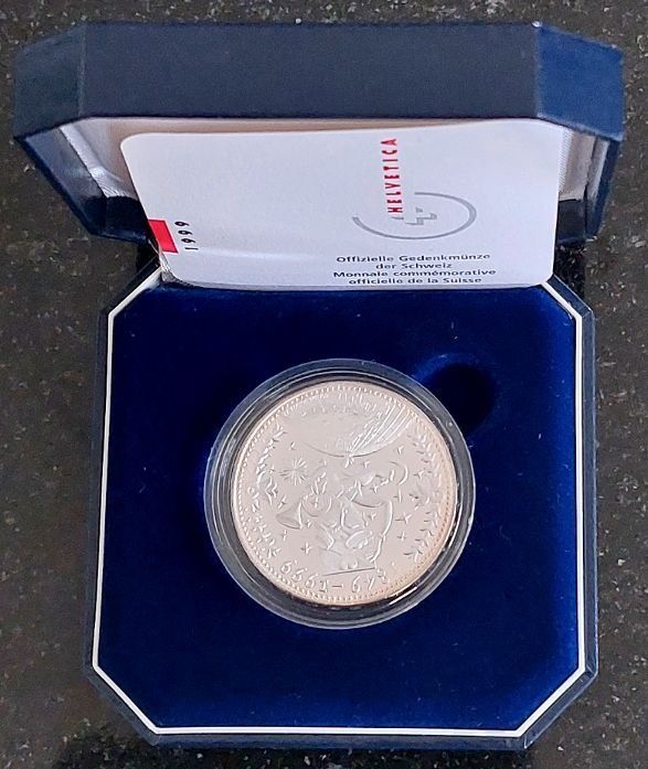 20 Franken 1999 Silber pp 150 Jahre Post Box (Neu (gemäss Beschreibung ...