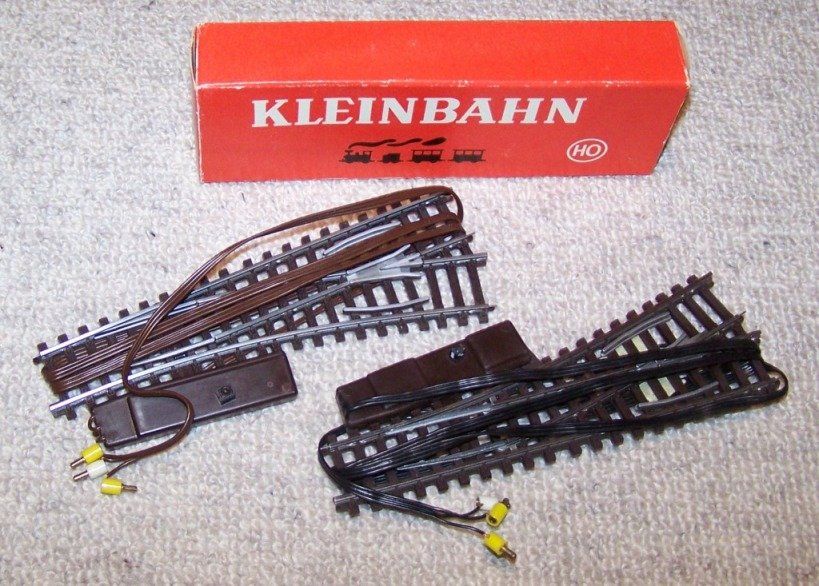 Kleinbahn H0 643 + 644: Weichenpaar elektrisch, 15°, geprüft (Gebraucht ...