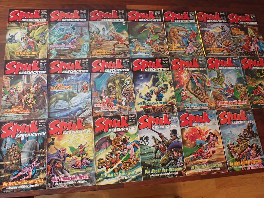 20 alte SPUK Geschichten Comic Hefte BASTEI Verlag ab 1978 (Gebraucht ...