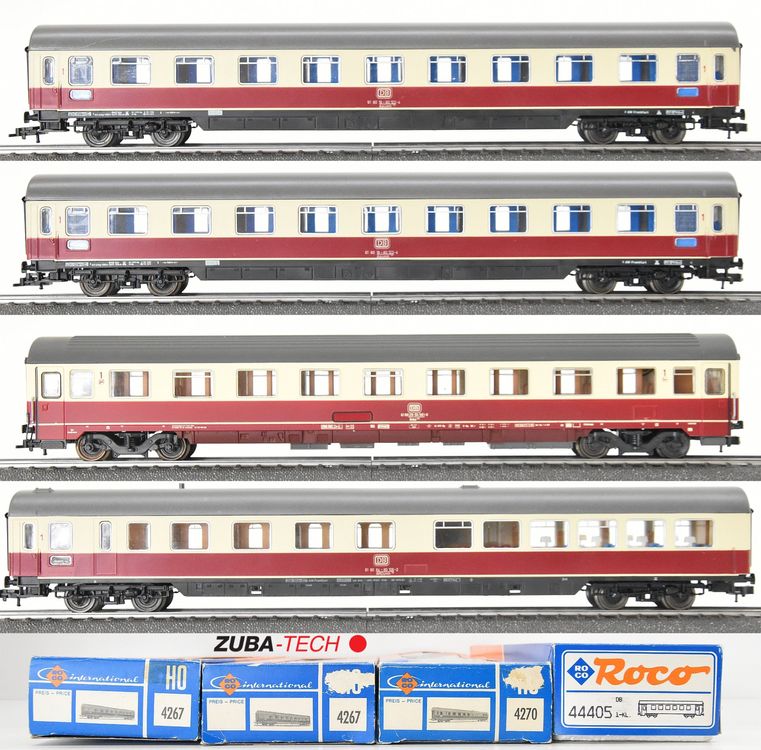 Roco 4x Personenwagen der DB, H0 GS mit OVP | Kaufen auf Ricardo