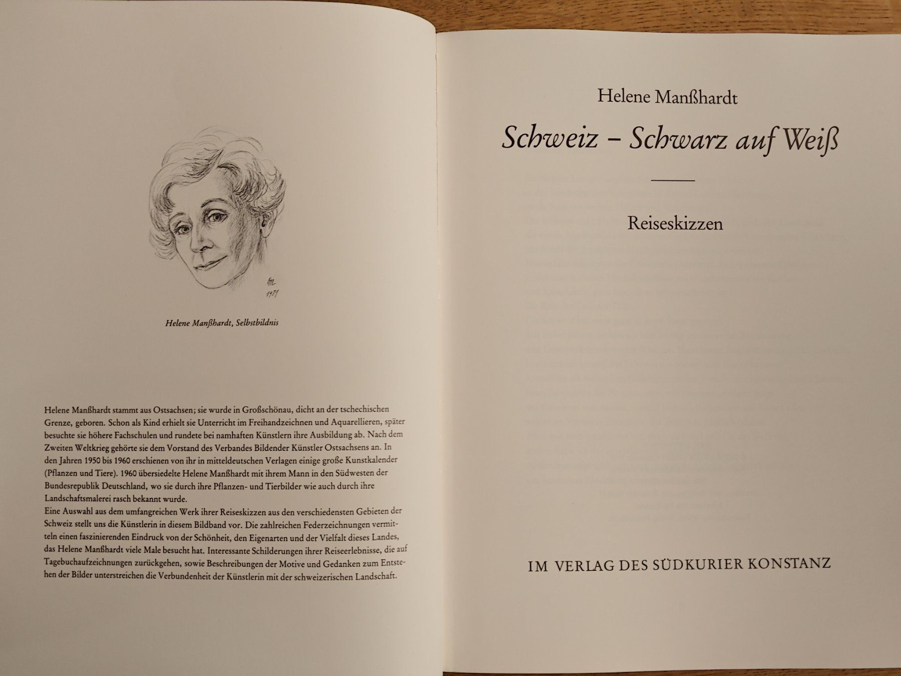„Schweiz – Schwarz auf Weiß“ von Helene Manßhardt (Gebraucht) in Birr ...