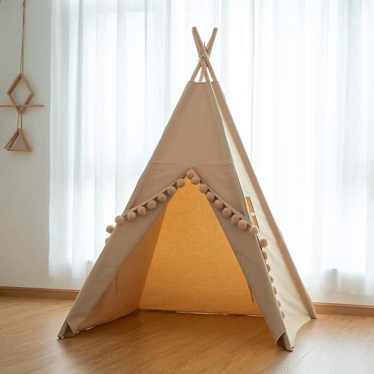 Children's Play Tipi Indoor Indian Play Tent (120x150cm) (Neu (gemäss ...