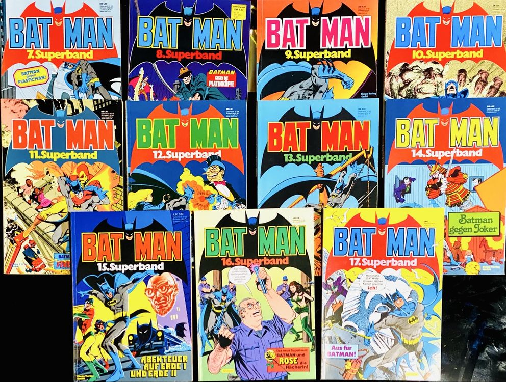 11 Batman Superband Nr. 7 bis 17!! Format DIN A4 /Klassiker | Kaufen ...