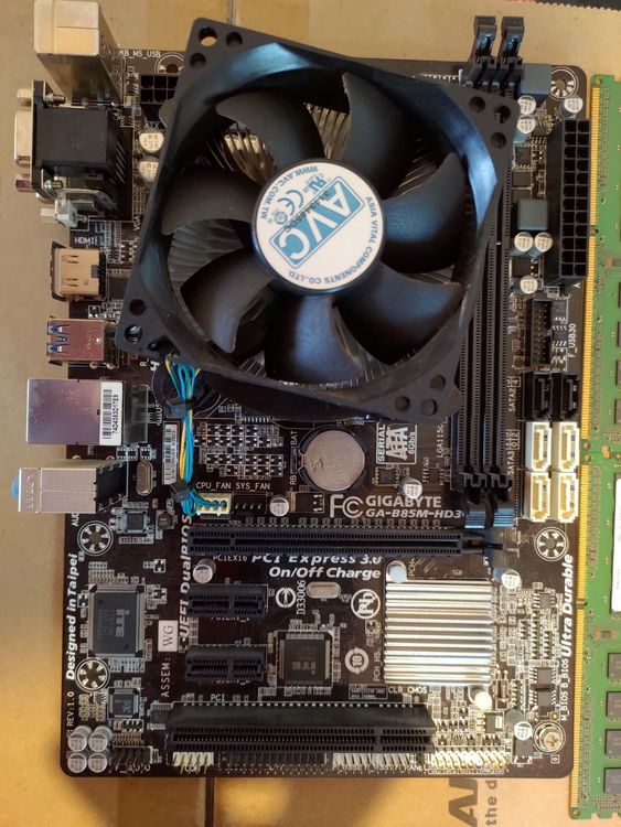 Motherboard Gigabyte GA-B85M-HD3G, CPU i5 4570, 8GB Ram, PSU | Kaufen ...
