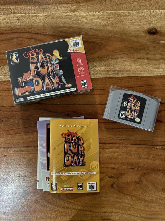 Conker's Bad Fur Day N64 Spiel + Box + Anleitung NTSC! | Kaufen auf Ricardo