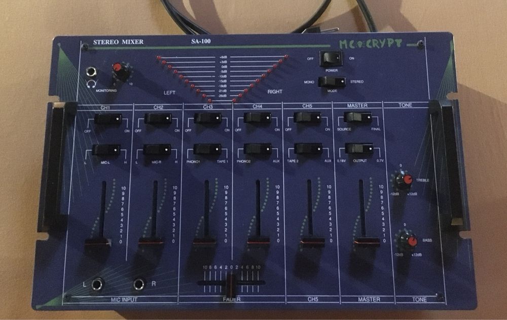 DJ-Mixer / Mischpult Mc CRYPT SA-100 | Kaufen auf Ricardo