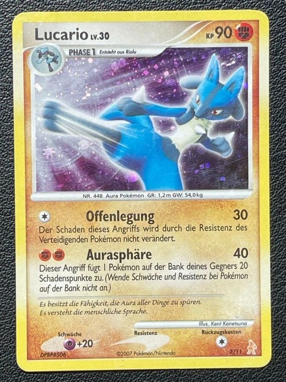 Lucario 3/11 Holo Rare Pokémon Lucario Trainer-Kit (Neu (gemäss ...