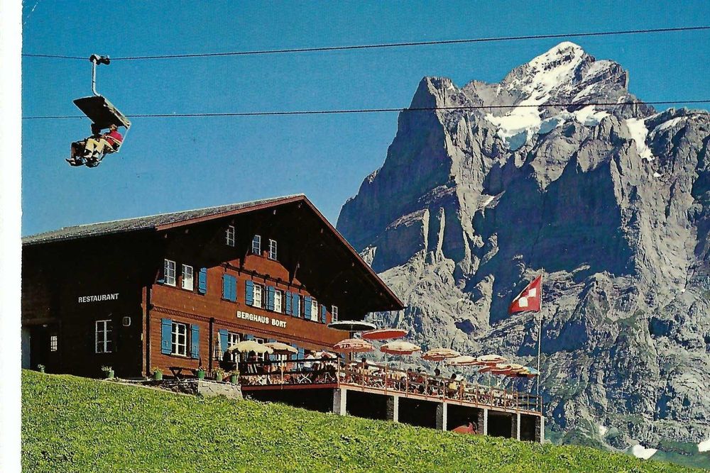 GRINDELWALD Sessellift Bergrestaurant Bort 1982 Firstbahn | Kaufen auf Ricardo