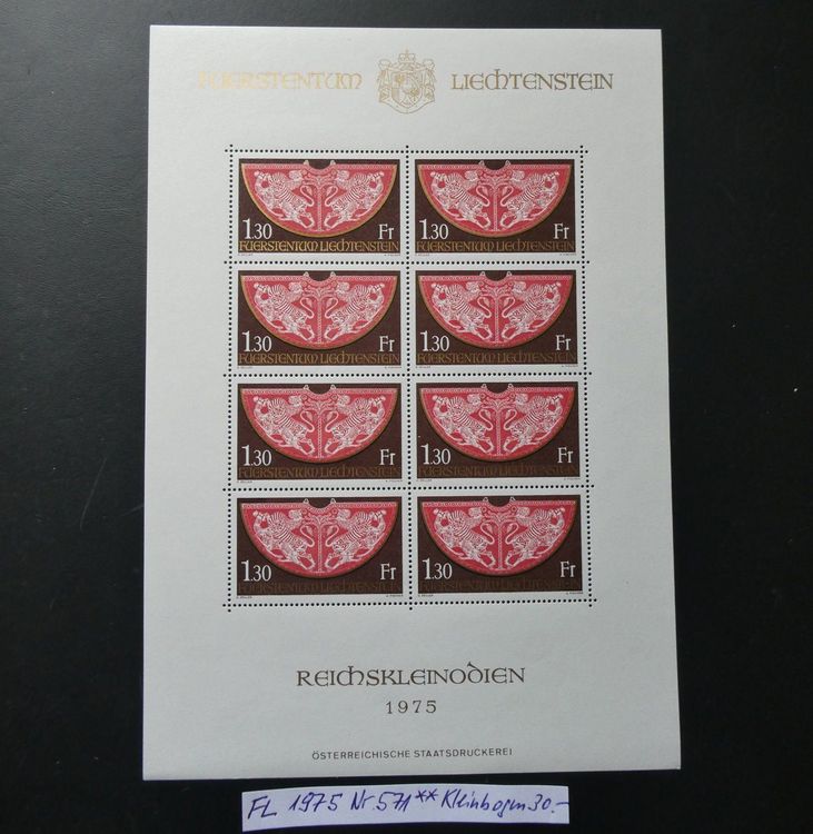 FL 1975 Nr. 571 ** Kleinbogen | Kaufen auf Ricardo