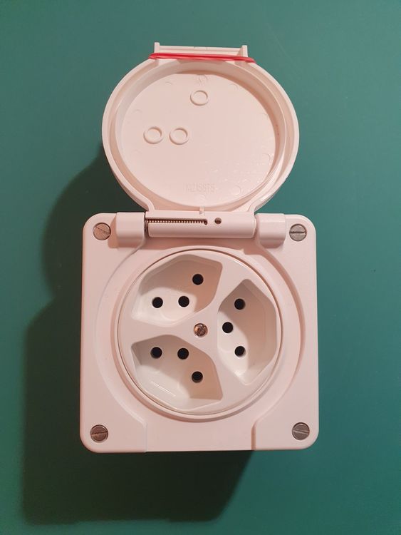 NAP-Steckdose 3xT13 Weiss Feller IP55 | Kaufen auf Ricardo