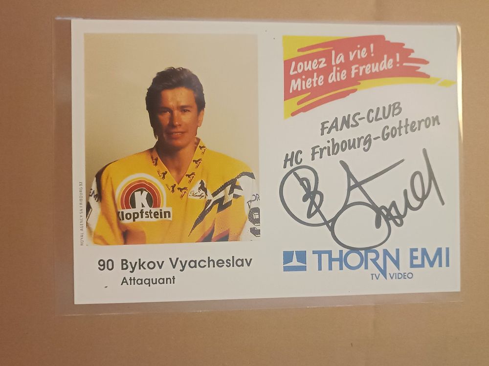 Vyacheslav Bykov - Fribourg Gotteron - handsigniert (Gebraucht) in ...