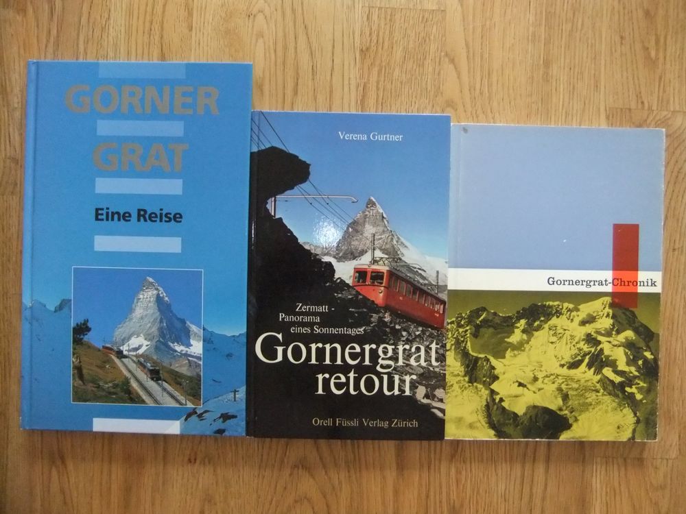 3 Bücher Gornergratbahn Zermatt, Zahnradbahn Eisenbahn (Gebraucht) in St. Niklaus VS für CHF 19 ...