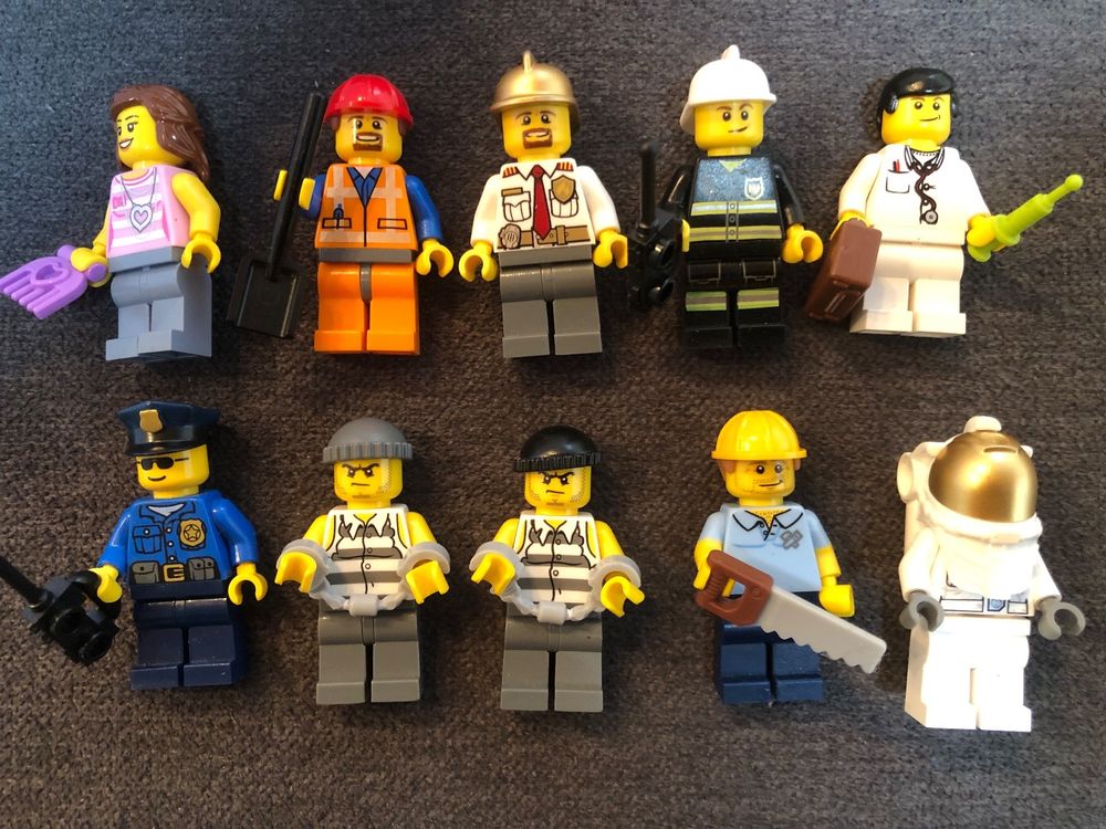 Lot de 10 figurines Lego Minifiguren numéro 3 | Kaufen auf Ricardo