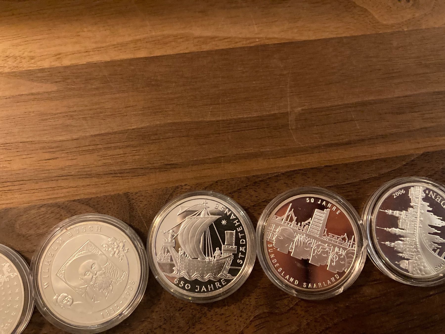 6 Stück 10 Euro Gedenkmünzen PP! Mehr als 108g Reinsilber (Gebraucht ...