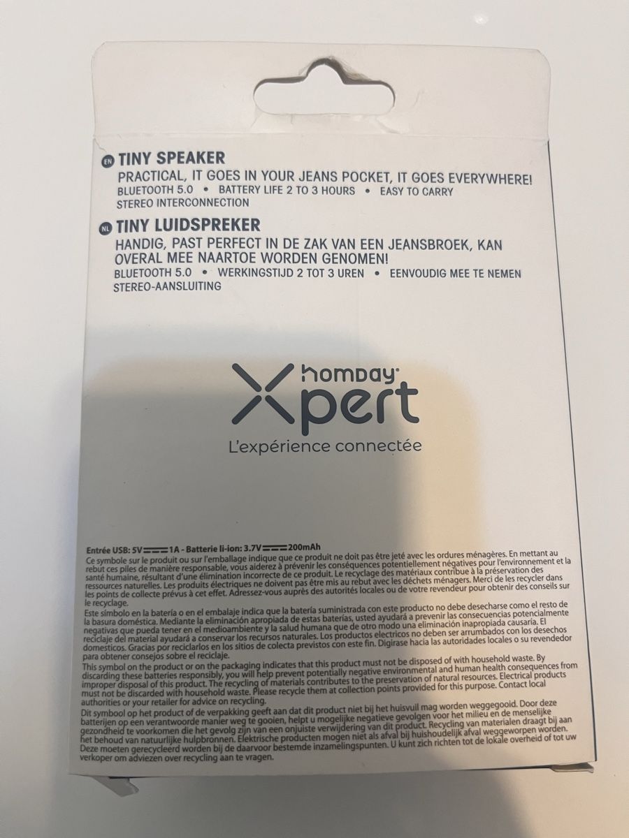 Enceinte Bluetooth Homyday Xpert Tiny - Parfait État! (Neu und ...