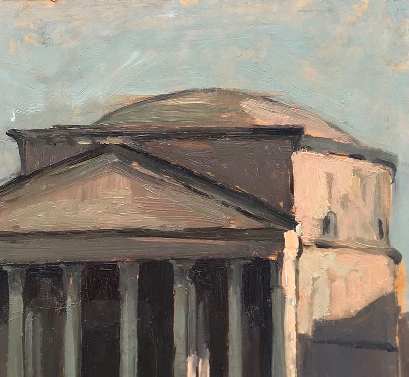 Renée Yolande HAUSER (1919-2008) Roma Pantheon Gem. Signiert | Kaufen ...