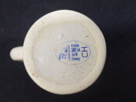 Bouteille + 6 verres céramique Atelier 2001 SA 1678 Siviriez (Gebraucht) in Porrentruy für CHF 7 ...