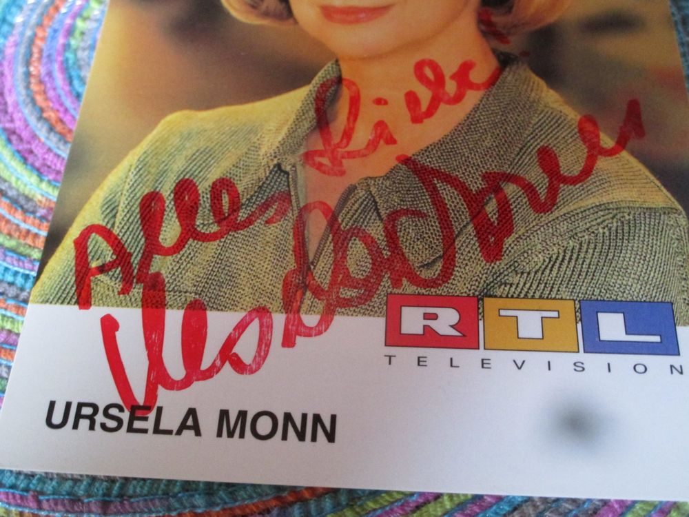 URSELA MONN DEUTSCHE SCHAUSPIELERIN AUTOGRAMM (Gebraucht) in GUTENSWIL ...