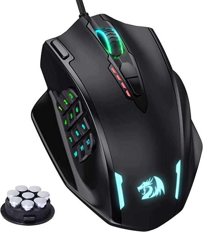 RGB LED MMO Maus USB Laser Gaming Maus 12400dpi 20 Tasten | Kaufen auf ...